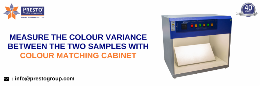 Measure the colour variance between the two samples with colour ...