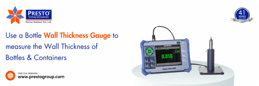 Use a Bottle Wall Thickness Gauge to measure the Wall Thickness of ...