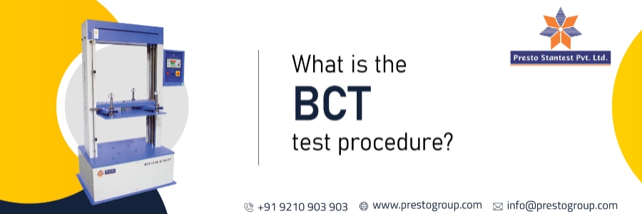 What is the Box Compression Test (BCT) test procedure?