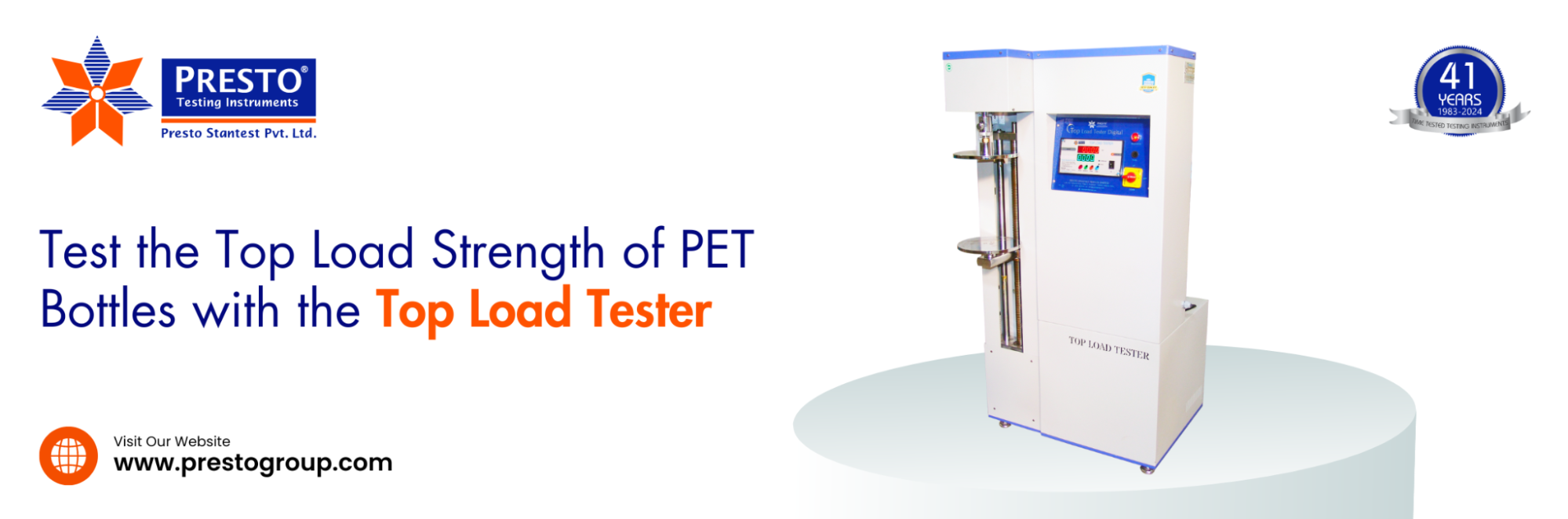 Test the Top Load Strength of PET Bottles with the Top Load Tester
