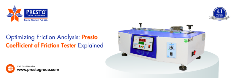 Optimizing Friction Analysis: Presto Coefficient of Friction Tester ...