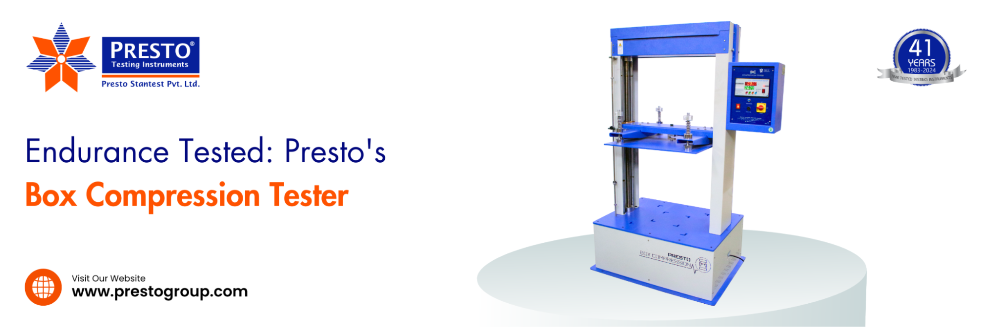 Endurance tested: Presto’s box compression tester