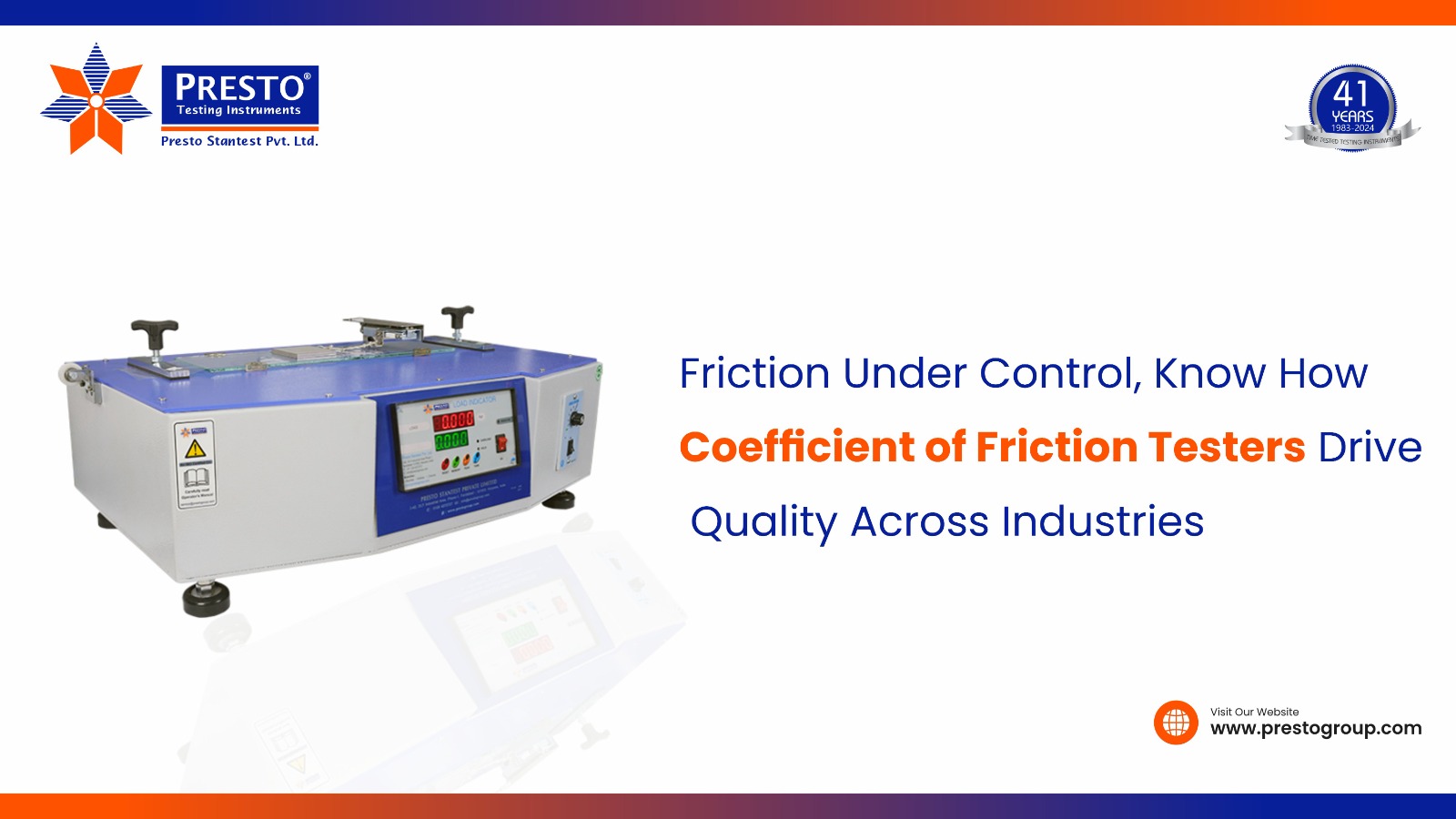 Friction Under Control, Know How Coefficient of Friction Testers Drive ...