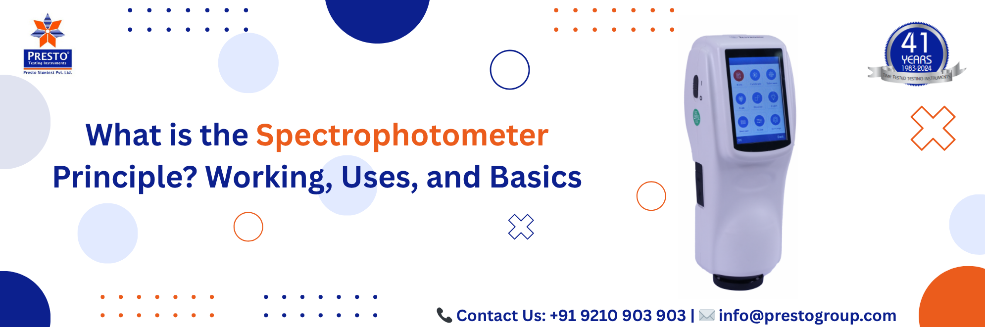 What is the Spectrophotometer Principle? Working, Uses, and Basics