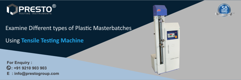 Different types of Plastic Masterbatches Using Tensile Testing