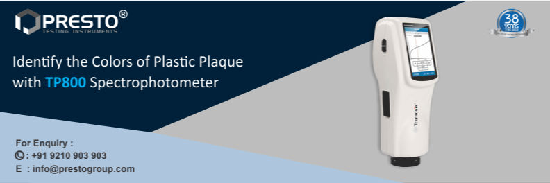 Identify The Colors Of Plastic Plaque-Tp800 Spectrophotometer