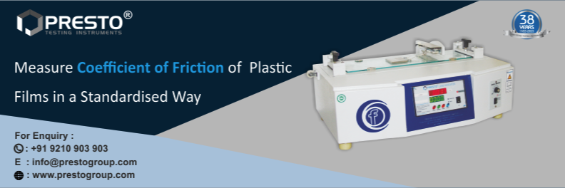Measure Coefficient of Friction of Plastic Films in a Standardised