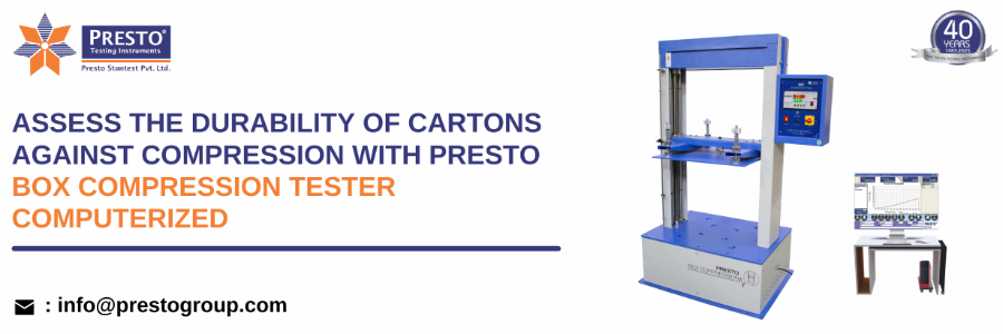 Assess the durability of cartons against compression with Presto box ...
