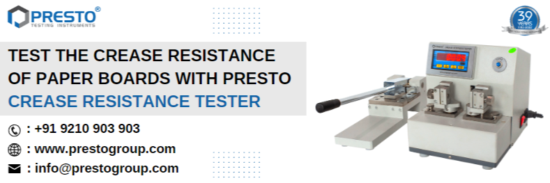 Test the crease resistance of paper boards with Presto crease ...